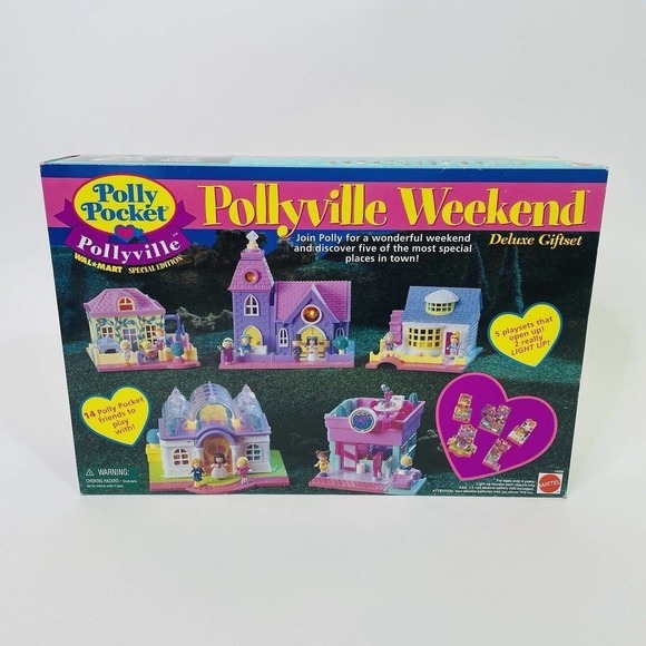 Mattel | Toys | Polly Pocket Pollyville Weekend Deluxe Gift Set Mattel ...